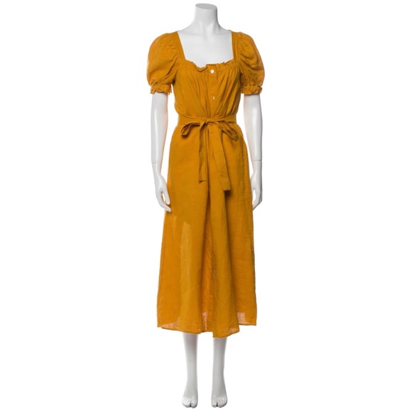 Sleeper | Dresses | Sleeper Square Neck Midi Dress | Poshmark